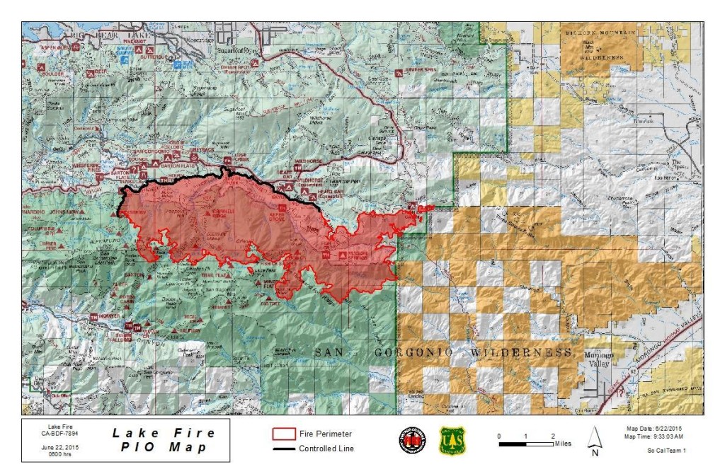 Lake Fire - San Bernardino Mountains - The Hikers Way